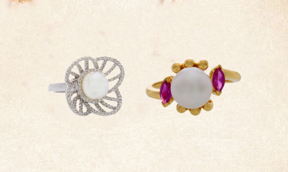 Move Over The Traditional Because These White Moti Rings Are Here To S ...